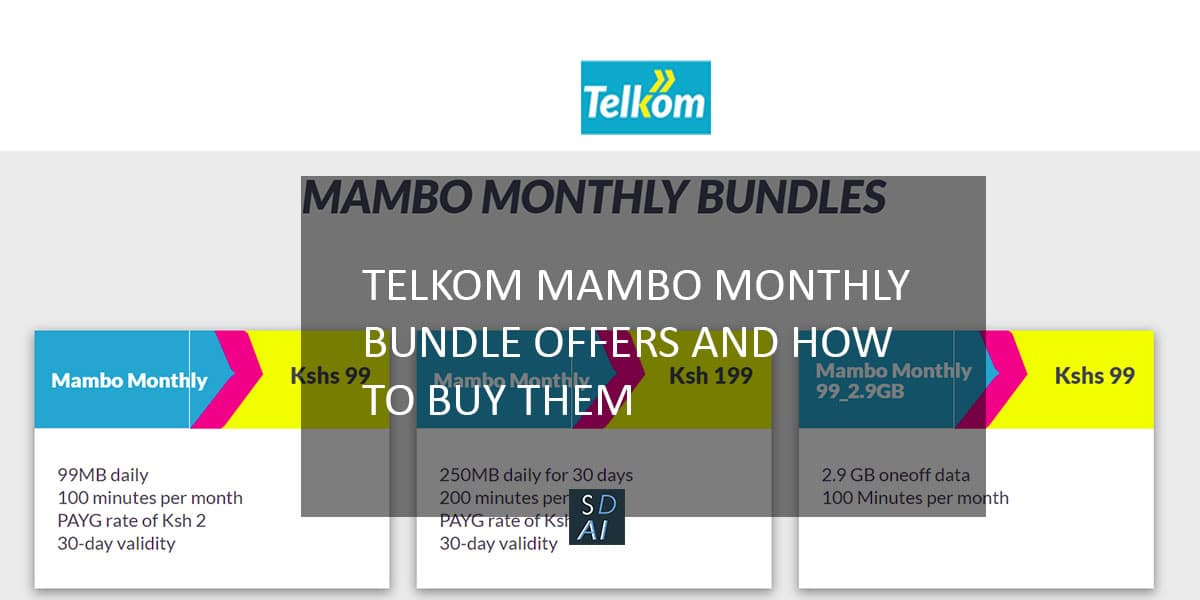 Telkom Mambo monthly bundle offers and how to buy them - Saidia